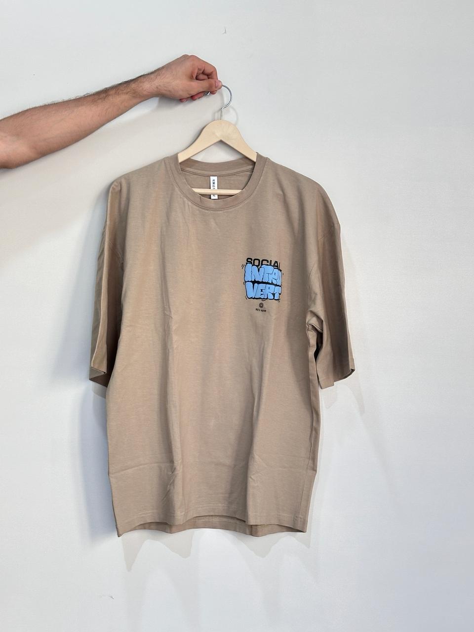 Social Introvert Oversized T-shirt – Desii Drip